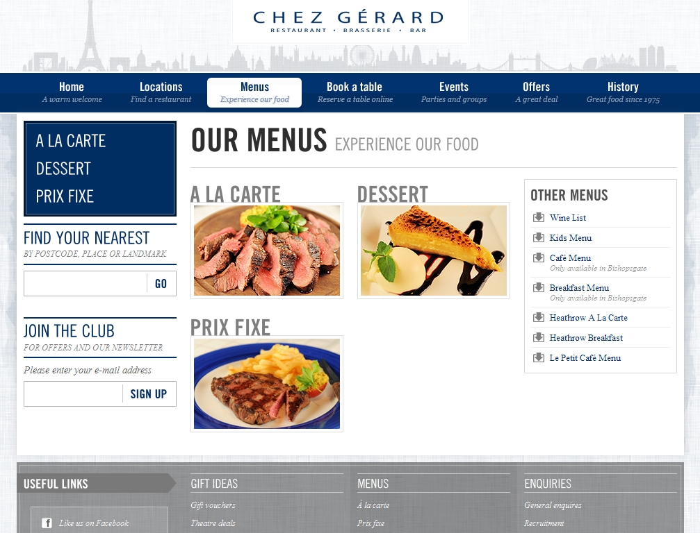 Chez Gérard | Marketing für Restaurants